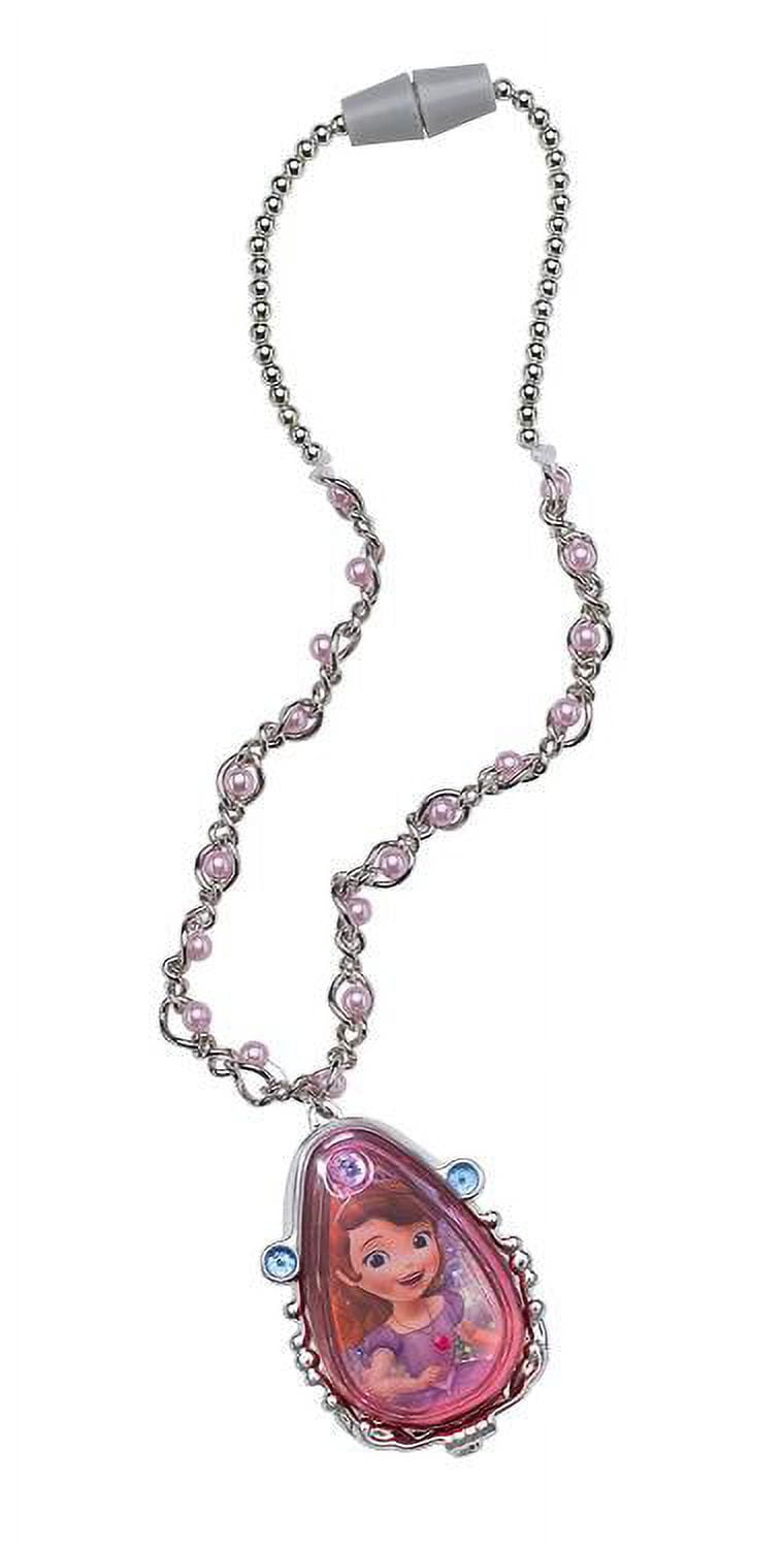 Girls Disney Sofia The First Pink Amulet Necklace Costume Accessory - Walmart.com