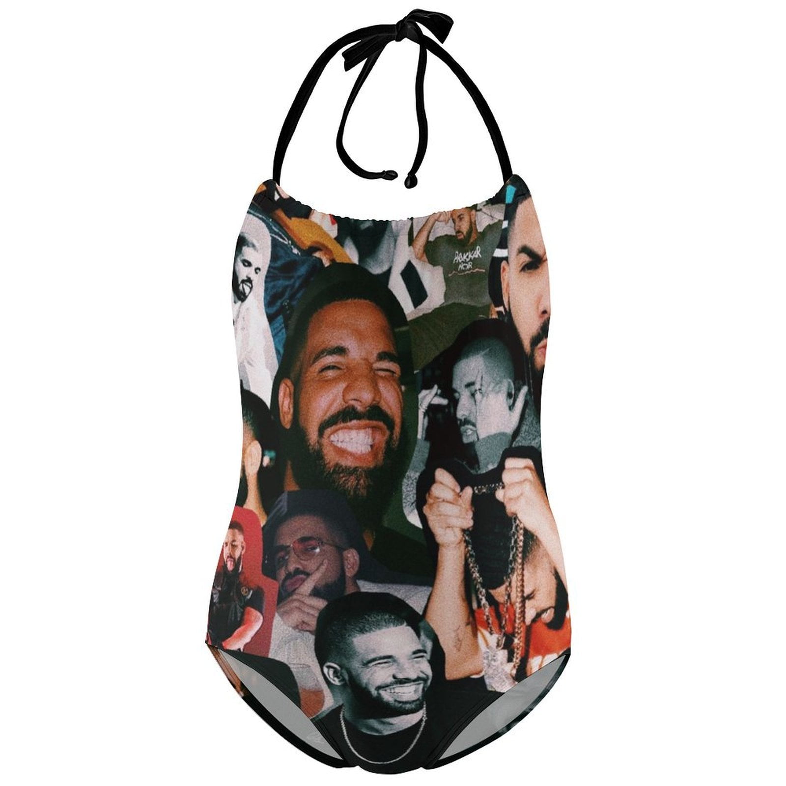 Girls Dra-ke Singer One Piece Halter Swimsuit Bathing Suit Summer ...