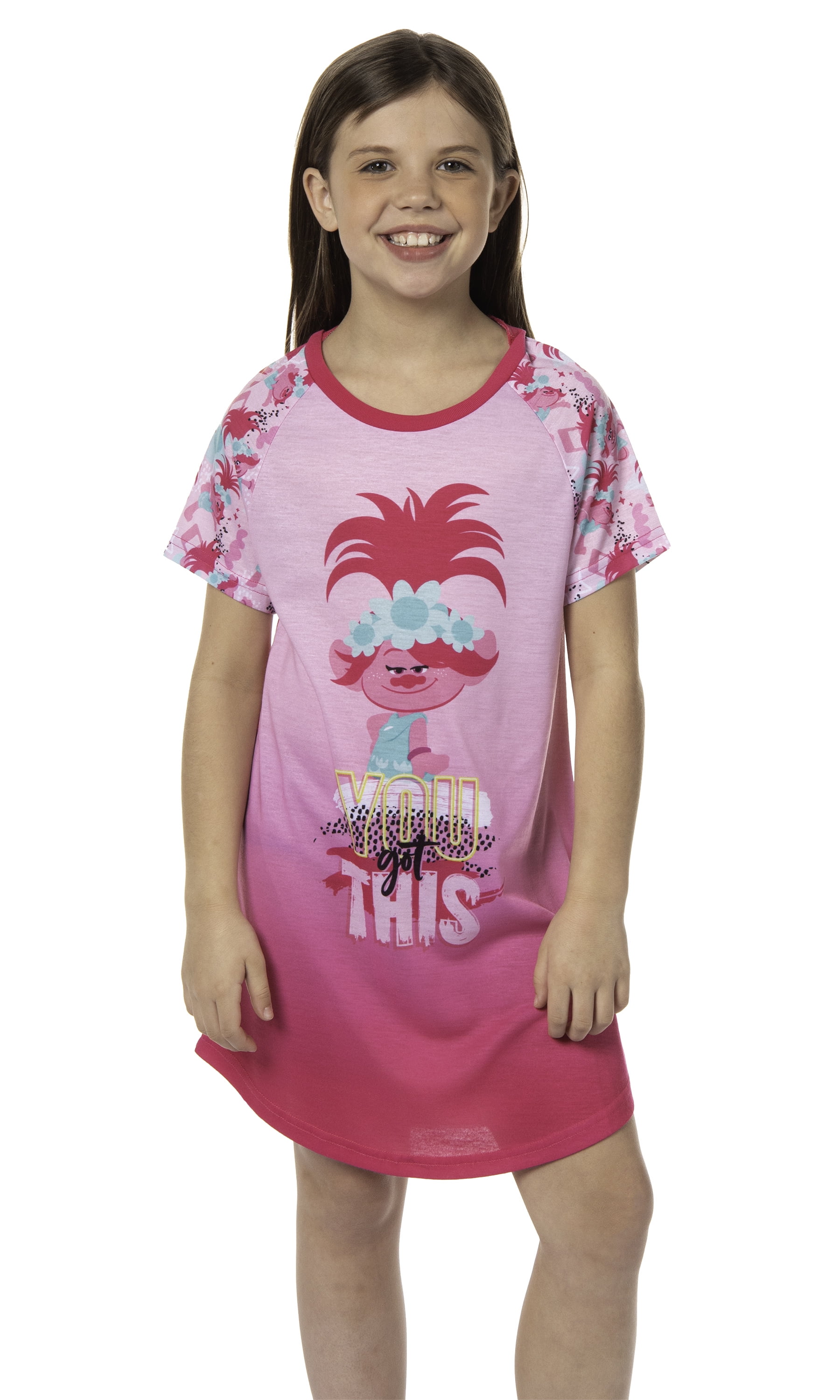 Girls' Dreamworks Trolls You Got This Poppy Nightgown Sleep Pajama ...
