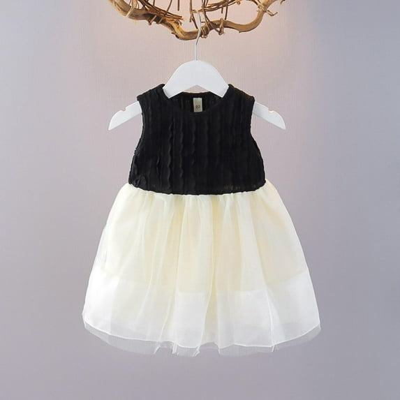 Girls Dress Flower Girl Dress Black Toddler Tulle Dress Tulle Dress for ...