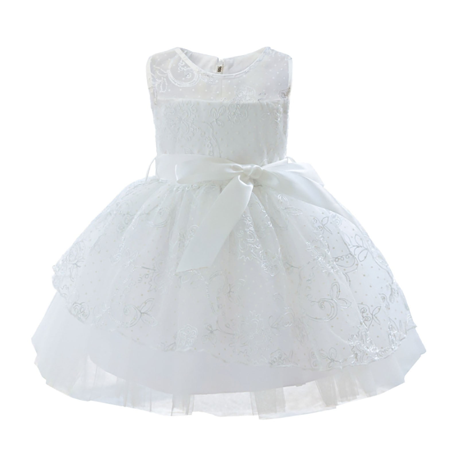 Girls' Dress Off The Shoulder Party Gown Dress with Rose Embroidery ...