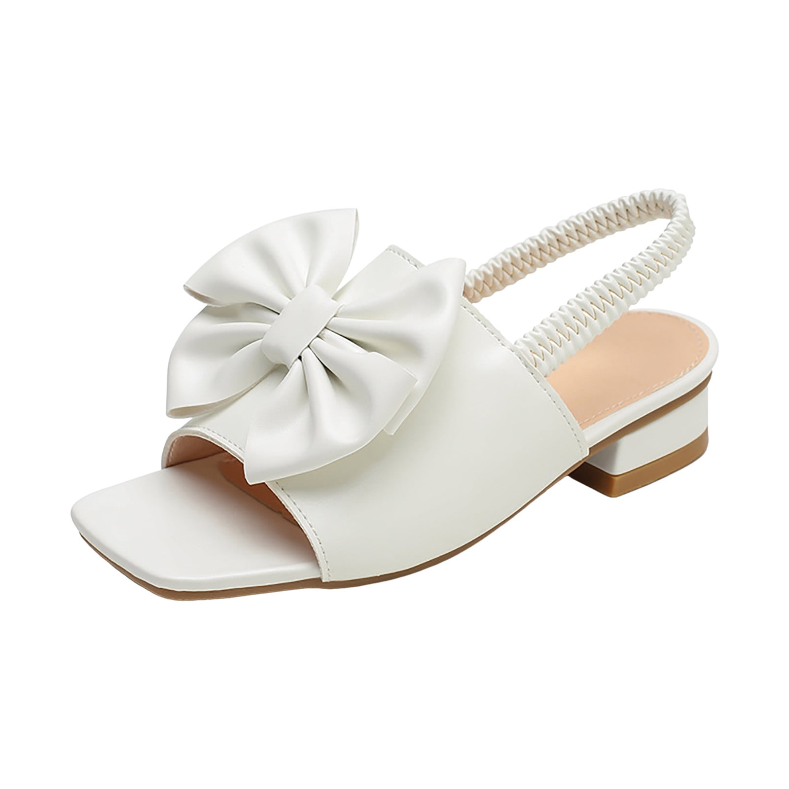 Girls Dress Sandals for Little Big Kids 2025 Summer Fashion Bow Square ...