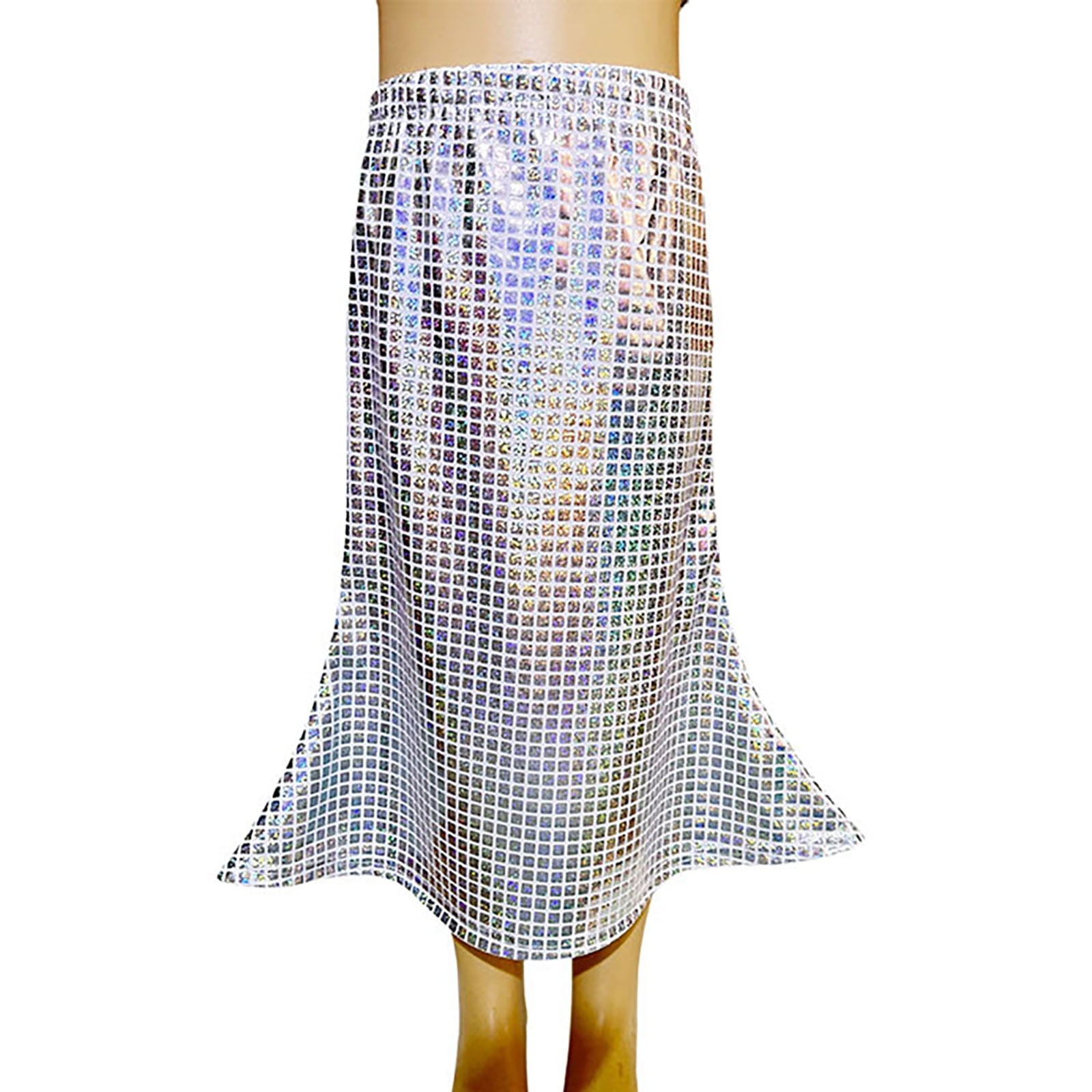 Girls' Dresses Adults Shiny Metallic Pleated Skirt Ballet Dance Party ...