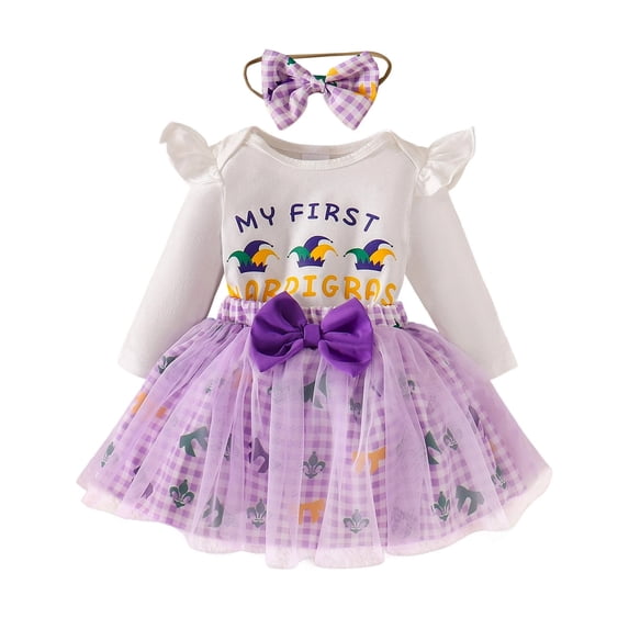 Girls' Dresses Carnival Long Sleeve Bodysuit with Skirt Party Kids ...