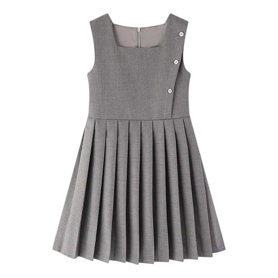 Girls Dresses Casual Summer Outfit Ruffled A Line Sleeveless Dress For ...