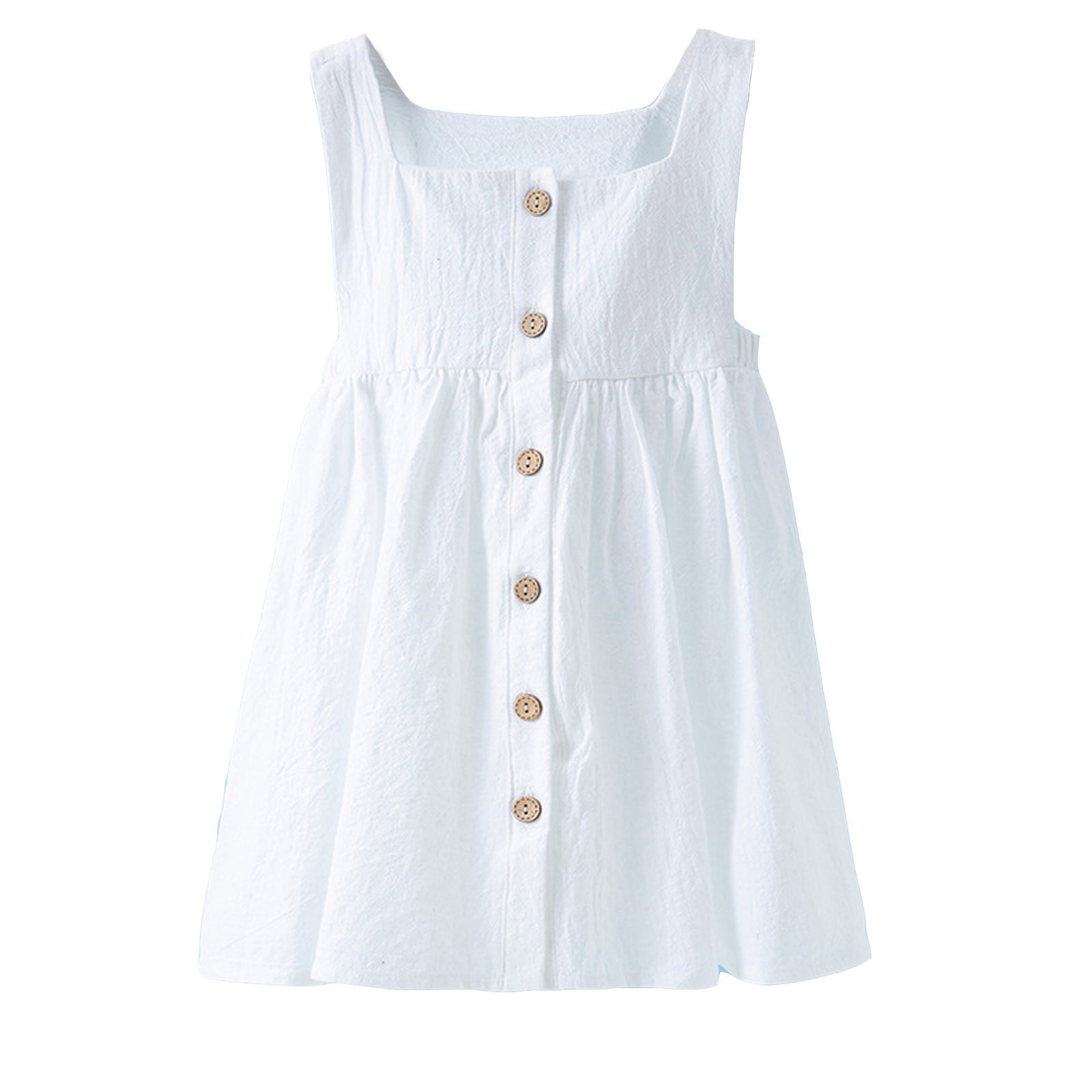 Toddler Strapless Princess Dress – Breathable Cotton Summer Gown Ages 1 ...