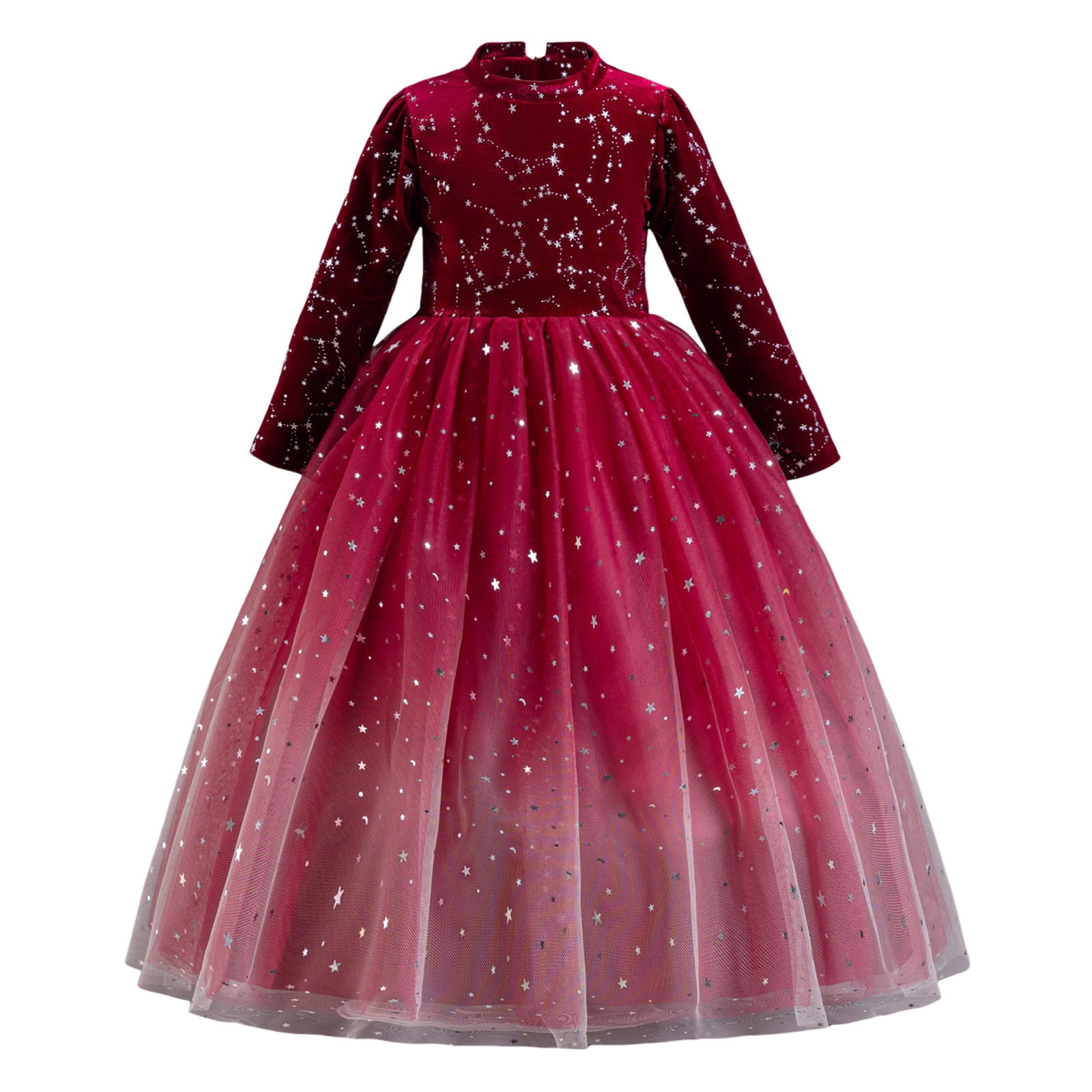 Girls Dresses Size 8 Kids Children's Girls Winter Long Sleeve Party ...