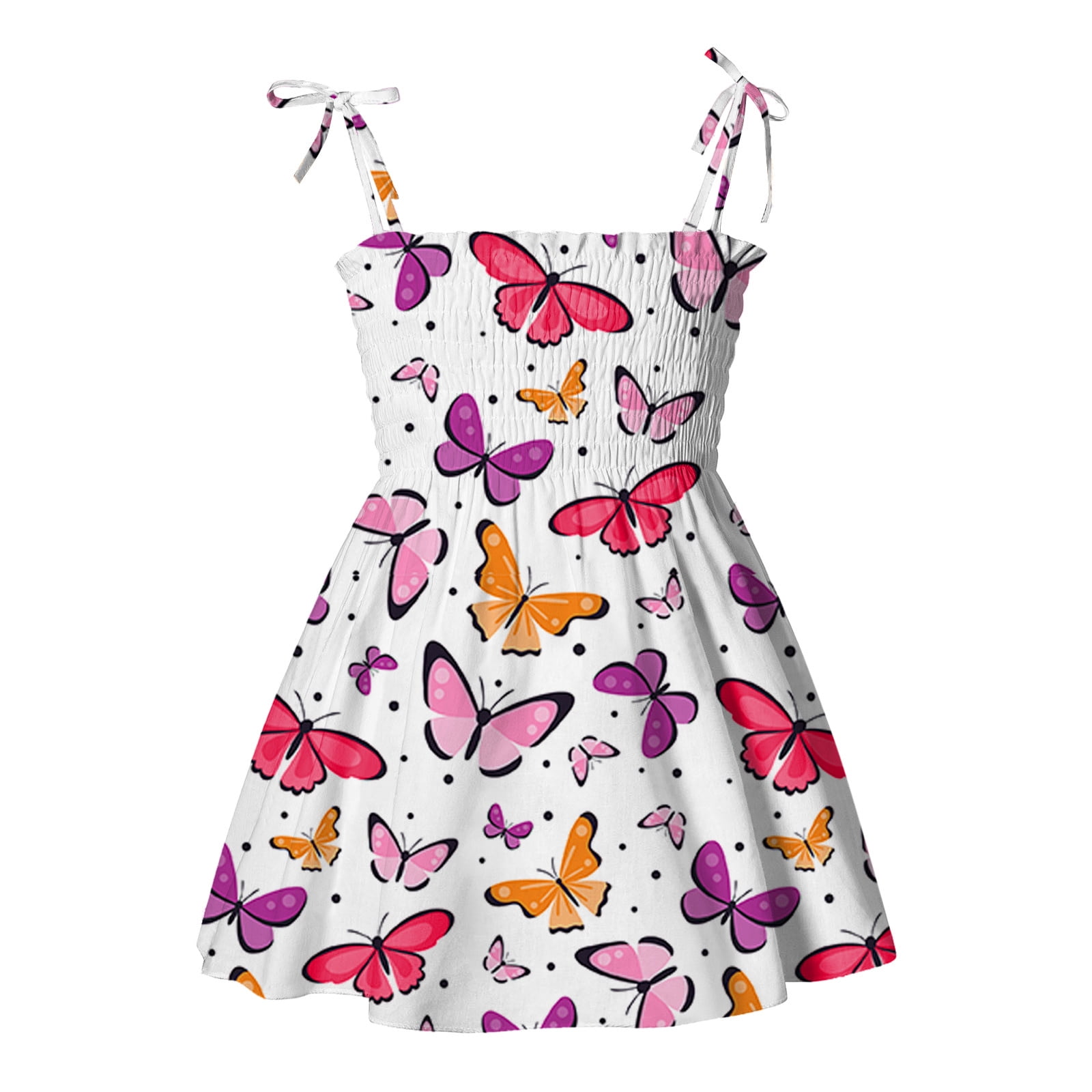 Girls Dresses Sleeveless Casual Beach Clothes Baby Summer Girls Dresses ...