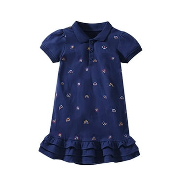 URMAGIC Spring Summer Baby Toddler Girls Clothing Set Kids Denim Dress ...