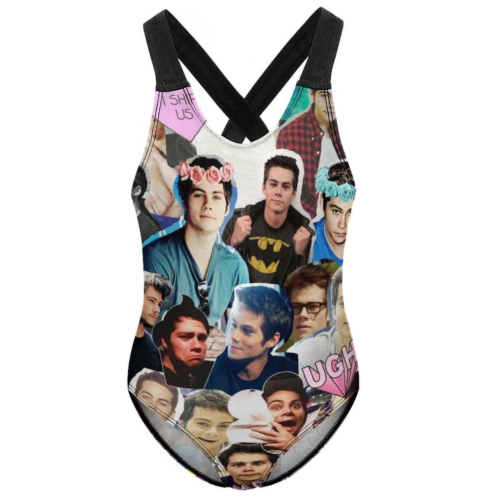 Girls Dylan O-Brien One Piece Swimsuits Bathing Suits Cross Back ...
