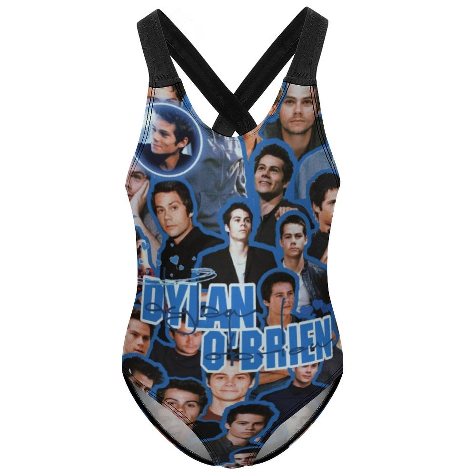 Girls Dylan O-Brien One Piece Swimsuits Bathing Suits Cross Back ...