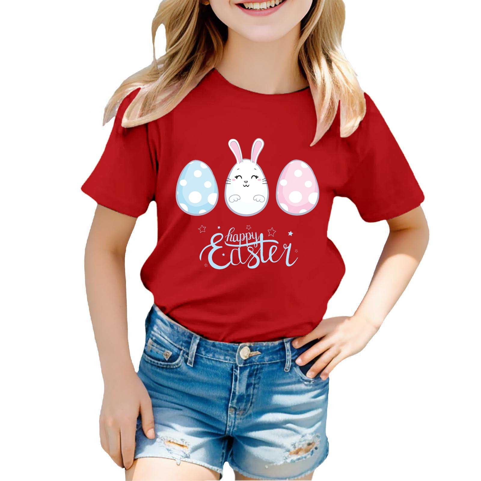 Girls Easter Shirt Fashion Soft Brown Carrot Easter Cute Tshirt 2026 ...