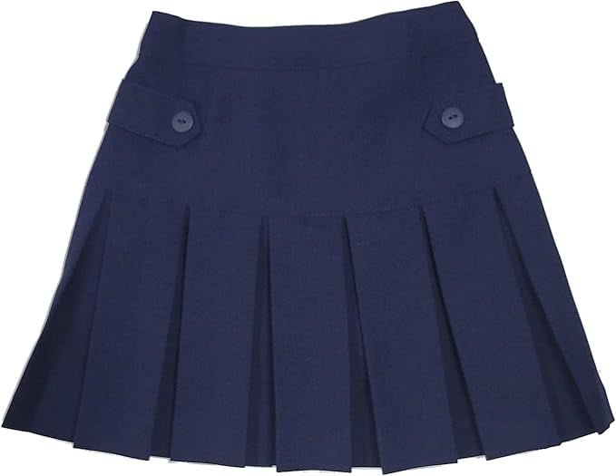 Girls Elastic Waist A-Line School Uniform Skort Scooter Skirt Kids ...