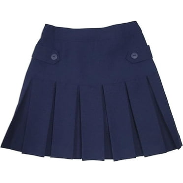Unik Girl Uniform Skirt with Built in Shorts, Navy Size 10 - Walmart.com