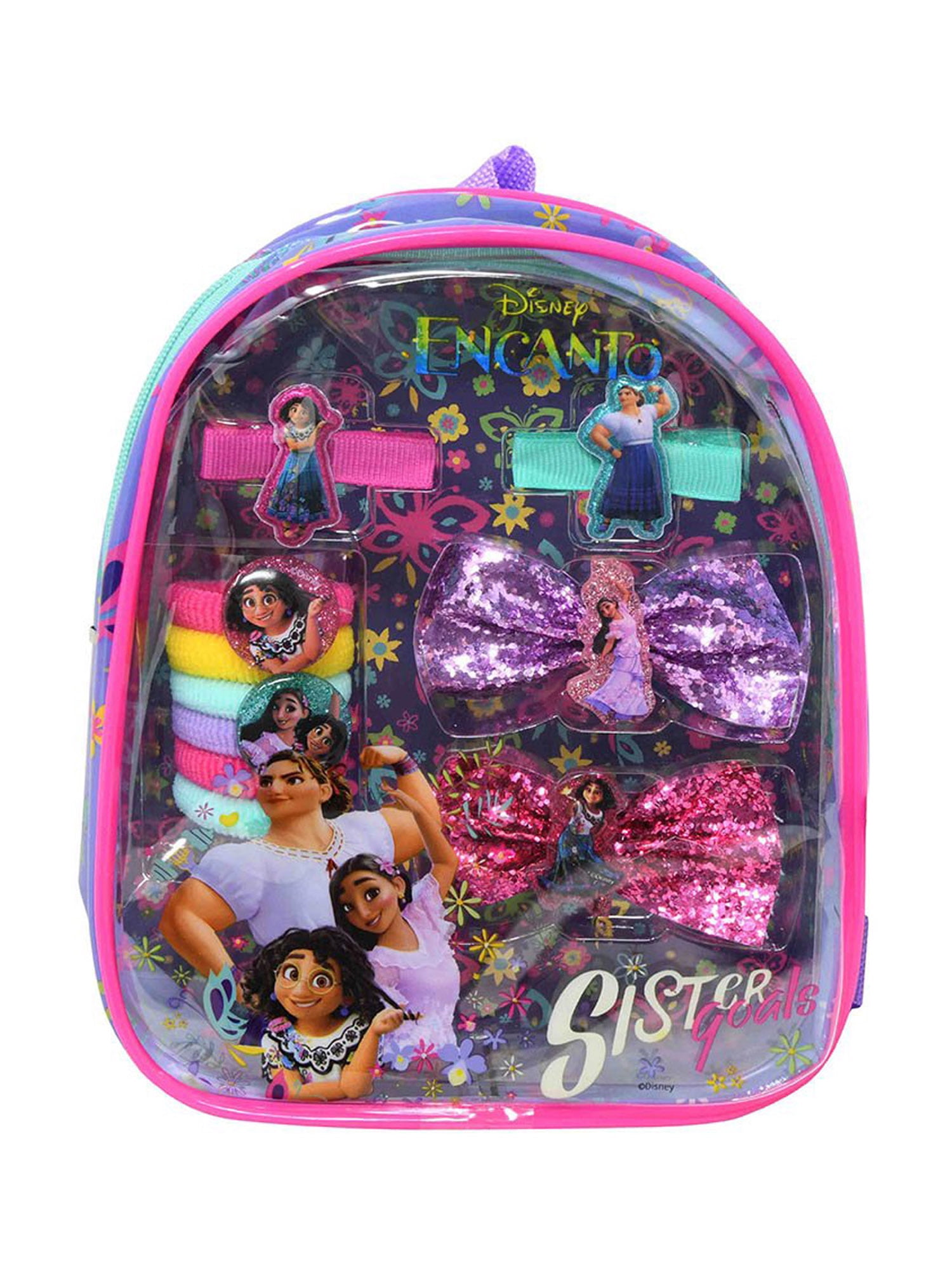 Disney Encanto Girls' Hair Accessory Mini Backpack with Bows, Clips ...