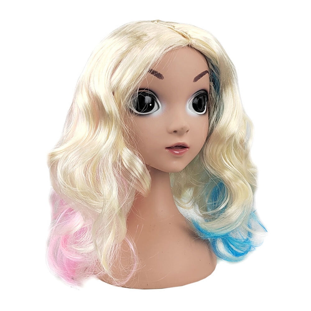 Girls Enid Sinclair Wig Short Blonde Wavy Wig Halloween Cosplay Costume ...