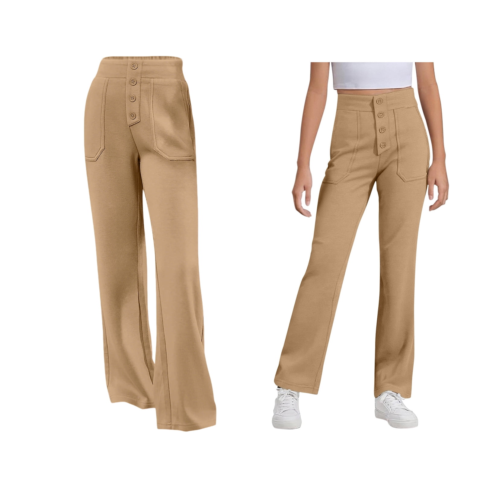 Girls' Fashion Khaki Pants Slacks School Uniform Pants Dress Pants for ...