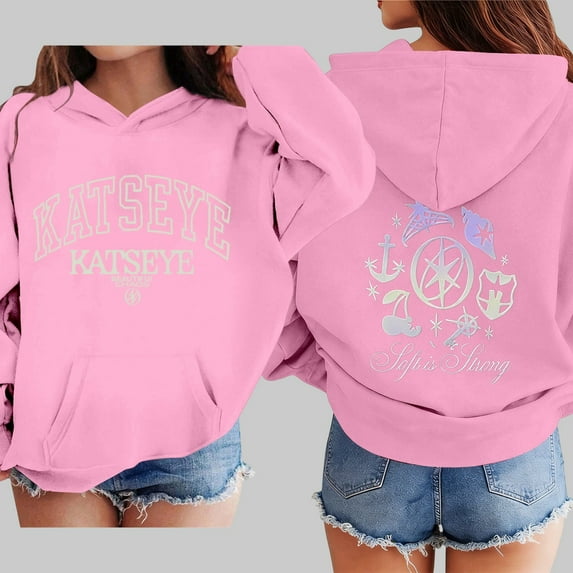 Girls Fashion Loose Fit Pullover Hoodie Cute Casual Sweatshirt With ...