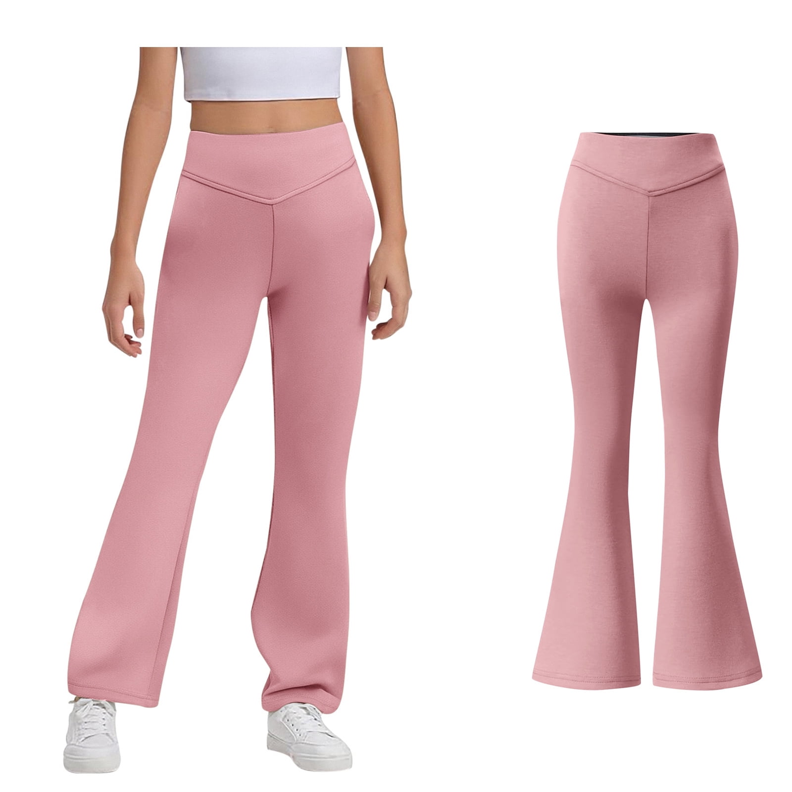 Girls Fashion Pink Pants Slacks Kids Uniform Girls' Suits 9-10 Years ...