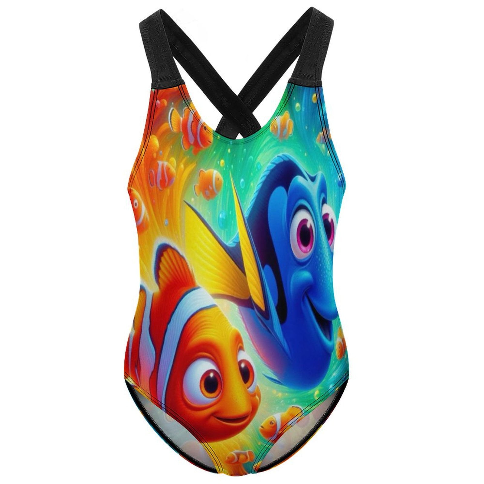 Girls Finding Nemo Swimsuit One Piece Bathing Suit for Girls Swimwear ...