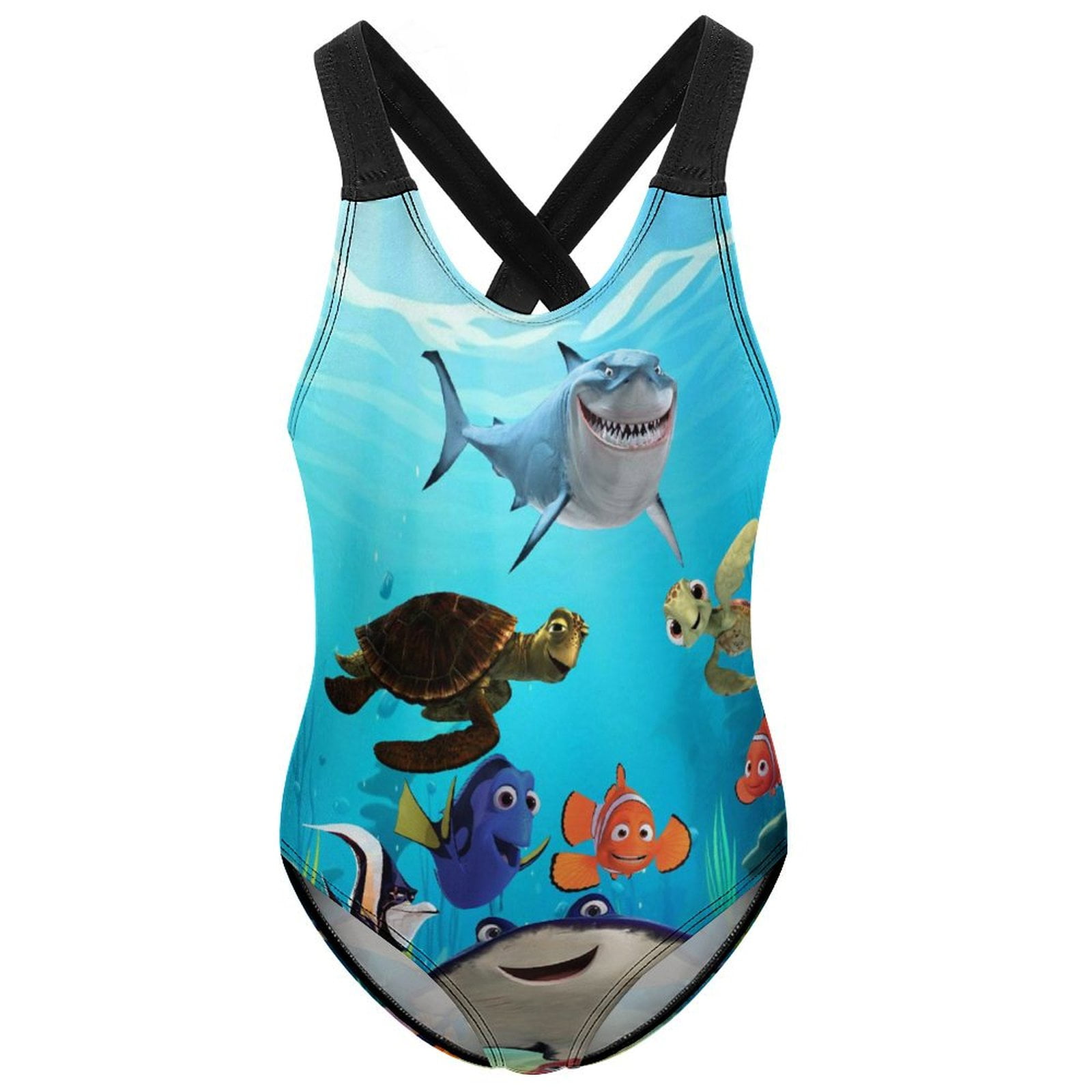 Girls Finding Nemo Swimsuit One Piece Bathing Suit for Girls Swimwear ...
