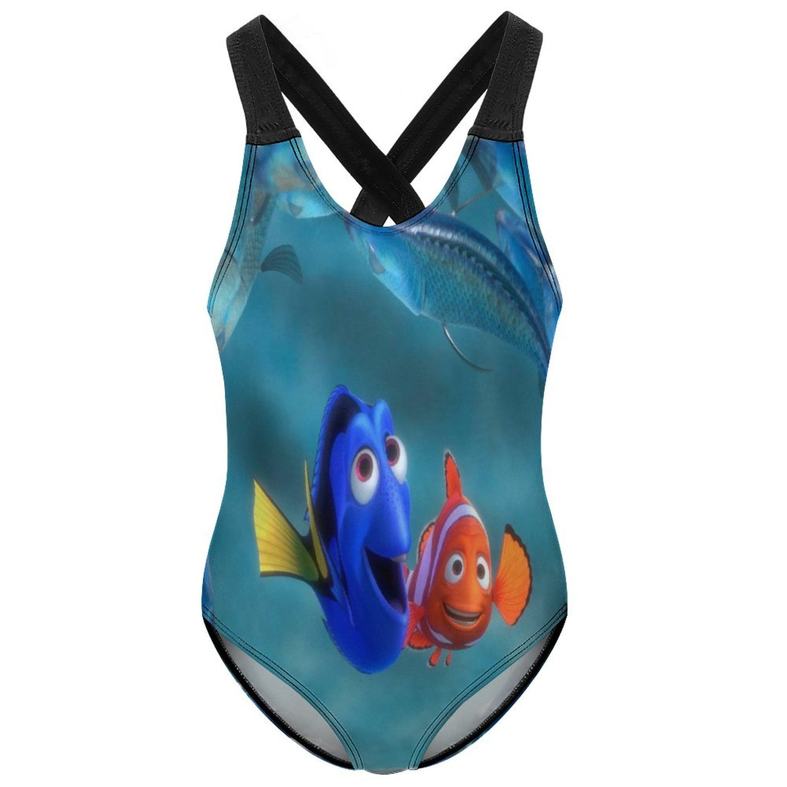 Girls Finding Nemo Swimsuit One Piece Bathing Suit for Girls Swimwear ...