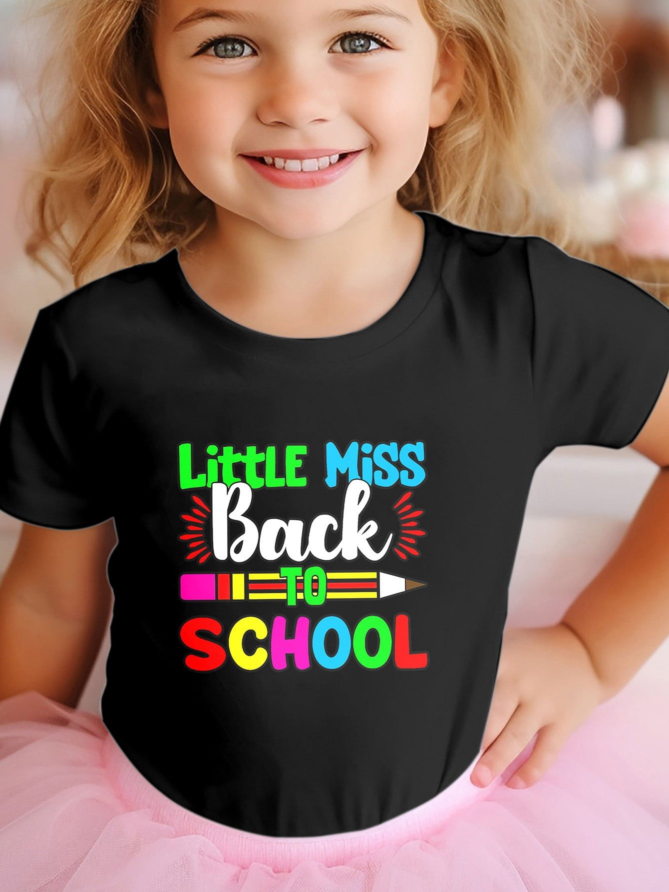 Girls' First of School Outfit - Little Miss Back to School Graphic Tee ...