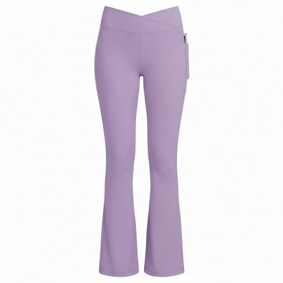 Girls Flare Leggings Kids Bell Bottom High Waisted Dance Yoga Flared ...