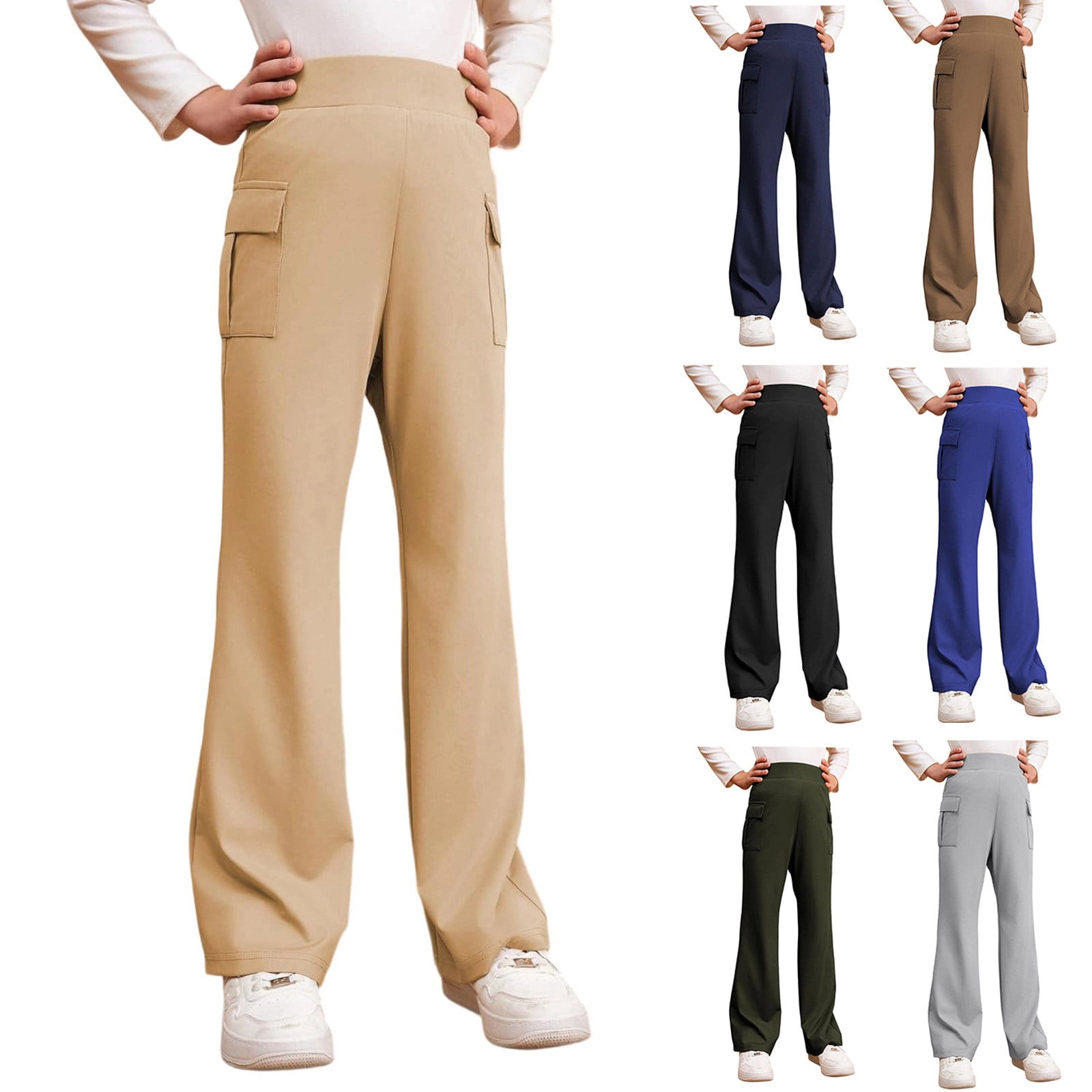 Girls Flare Uniform Pants Flare School Uniform Pants For GirlsBoys ...
