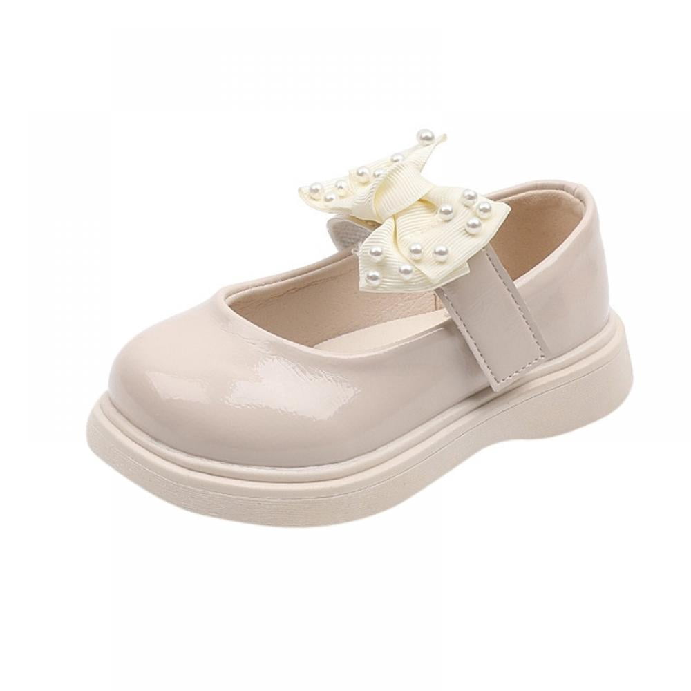 Girls Flats Dress Shoes Princess Hook and Loop Dance Shoes Party ...
