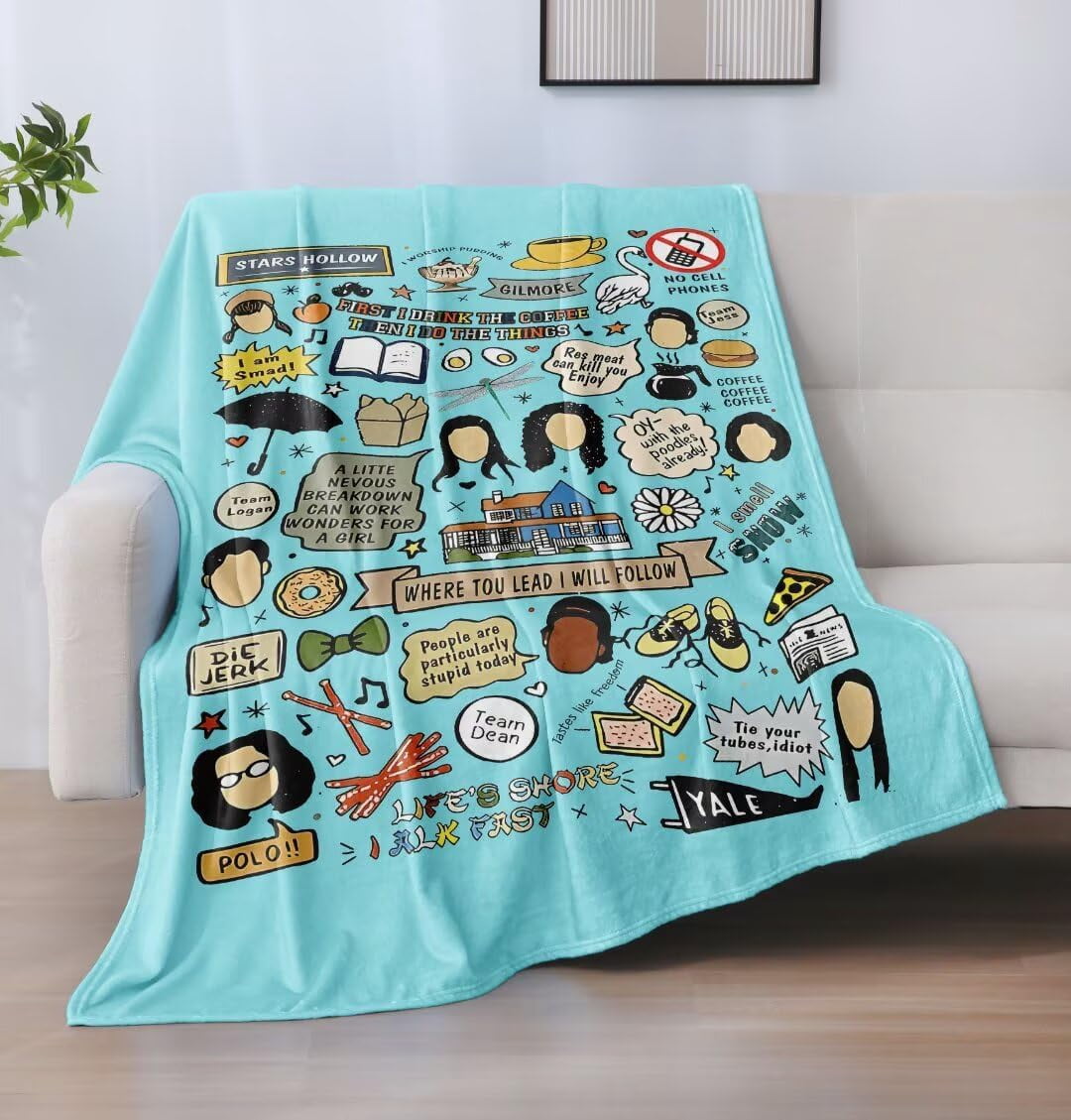 Girls Fleece Blanket 50"x 40"for Kids Women,Soft Cozy Gils Throw ...
