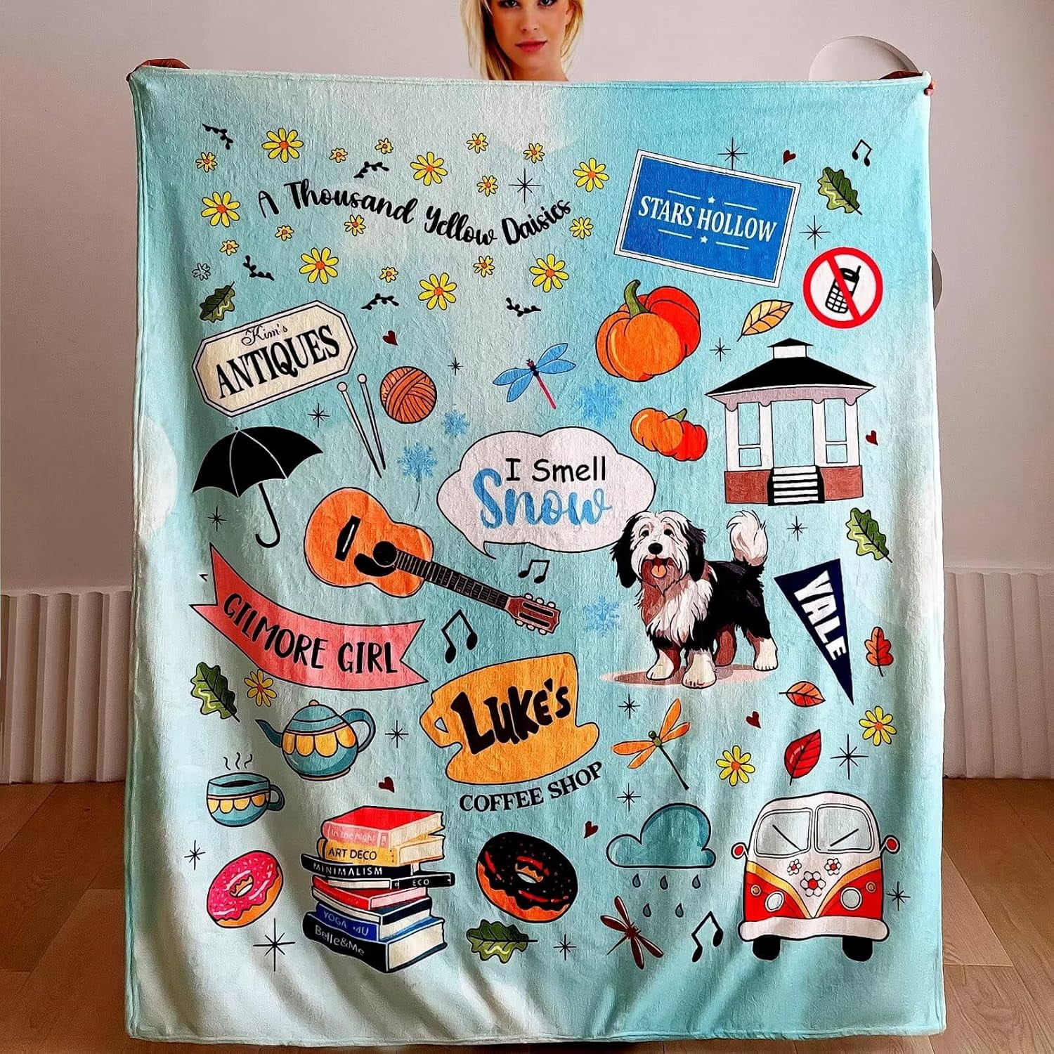 Girls Fleece Blanket 60"x 50"for Kids Women,Soft Cozy Gils Throw ...
