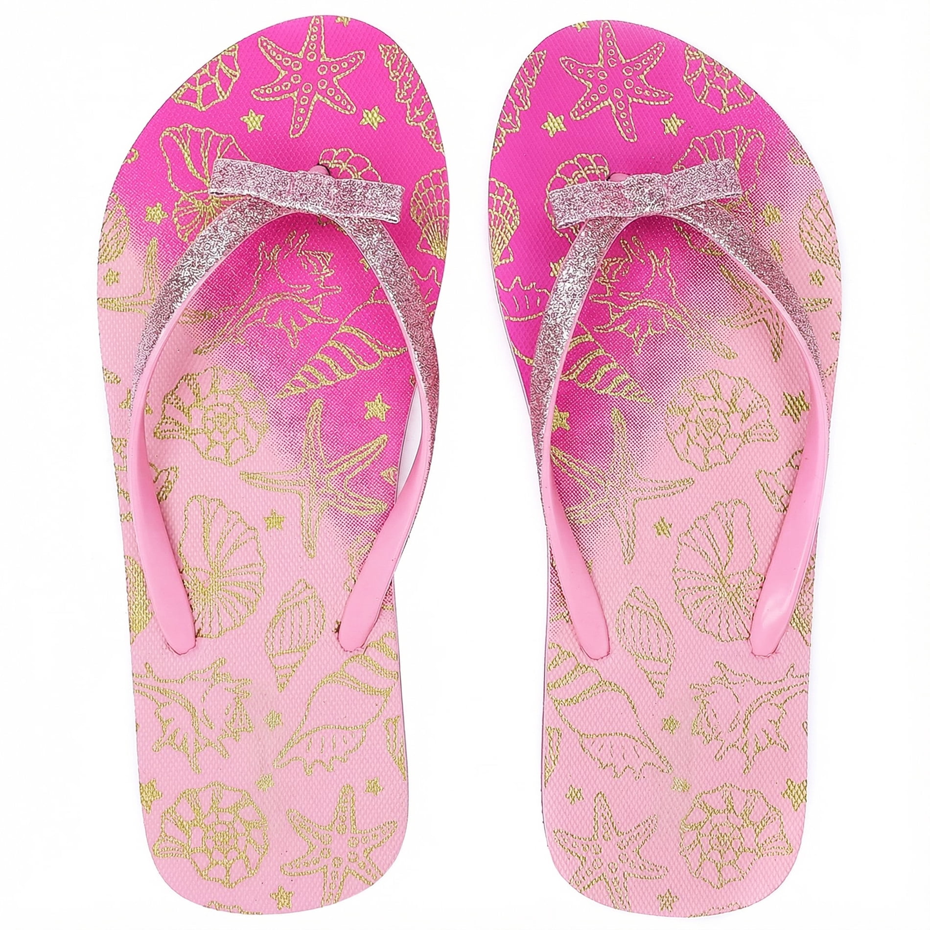 Girls Flip Flop Sandals - Little/Big Kids Animal Fruit Print, Easy-On ...