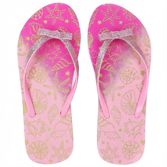 Girls Flip Flop Sandals - Little/Big Kids Animal Fruit Print, Easy-On ...