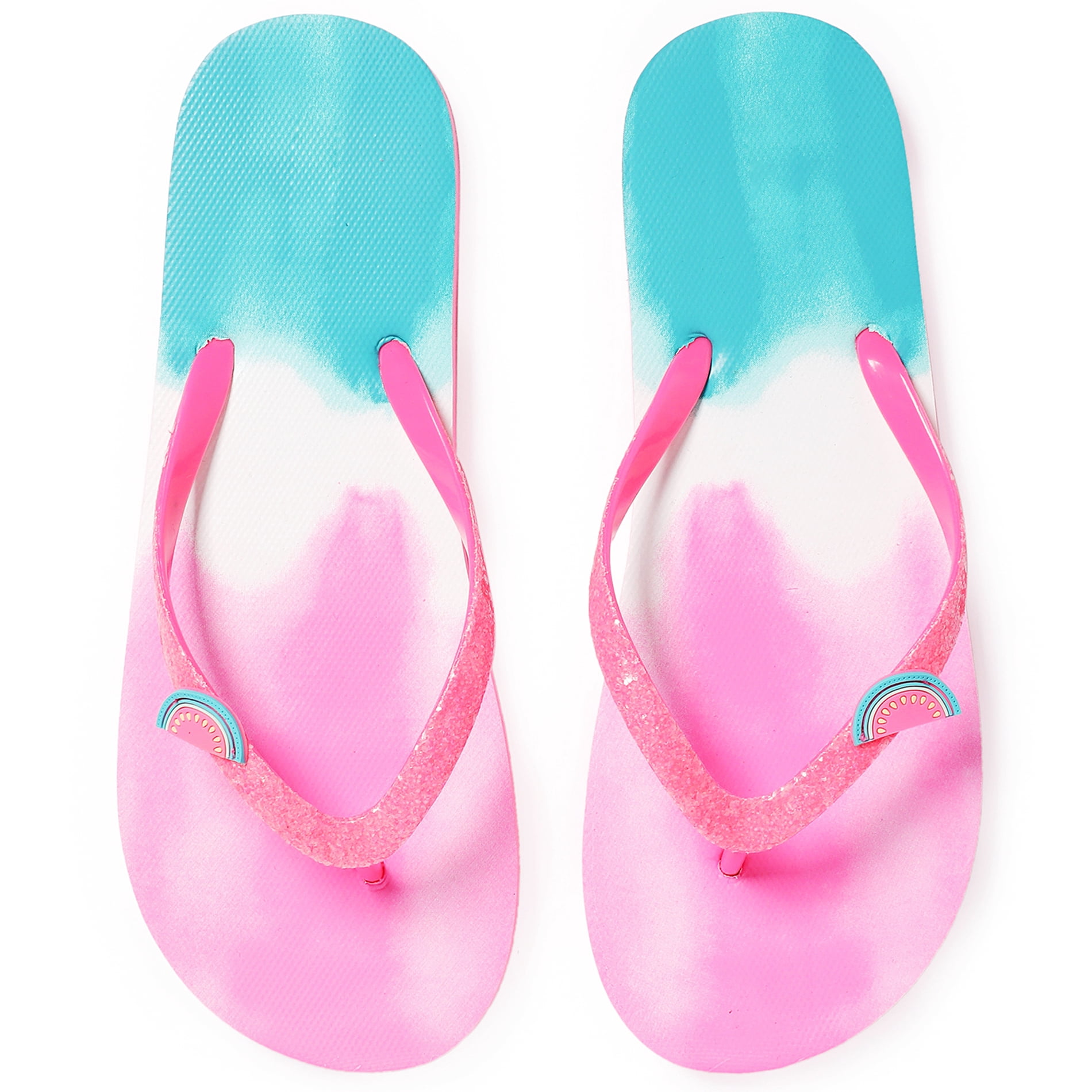 Girls Flip Flop Sandals - Little/Big Kids Animal Fruit Print, Easy-On ...