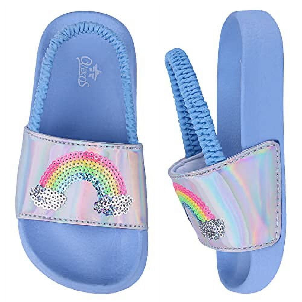 Girls Flip Flops Boys Summer Slippers Kids Glitter Sliders Beach ...