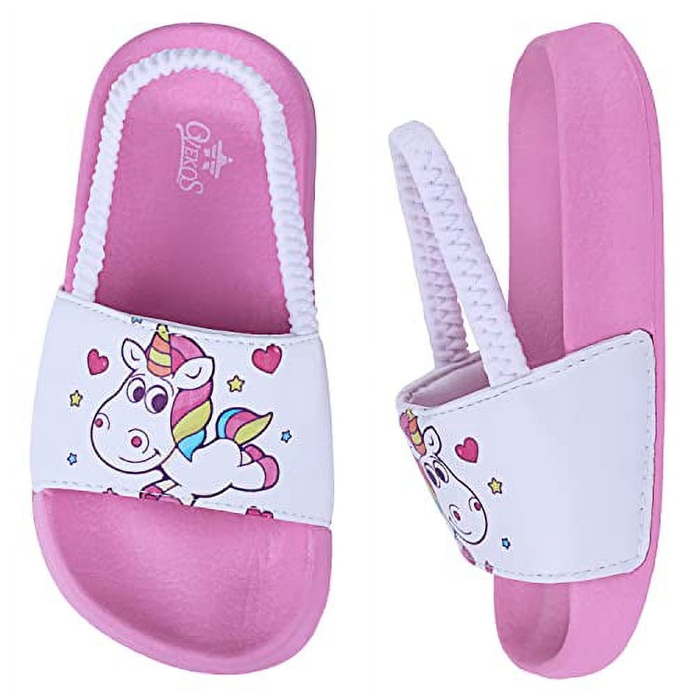 Girls Flip Flops Boys Summer Slippers Kids Glitter Sliders Beach ...