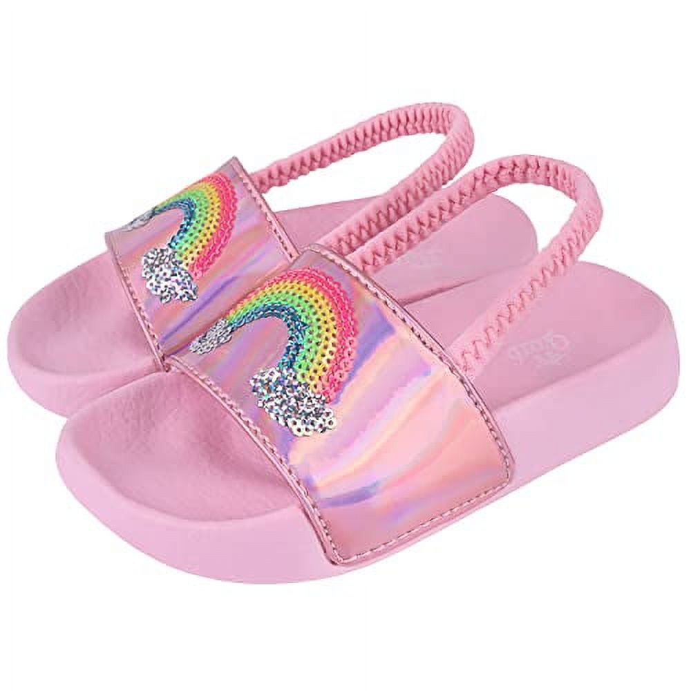 Girls Flip Flops Boys Summer Slippers Kids Glitter Sliders Beach ...