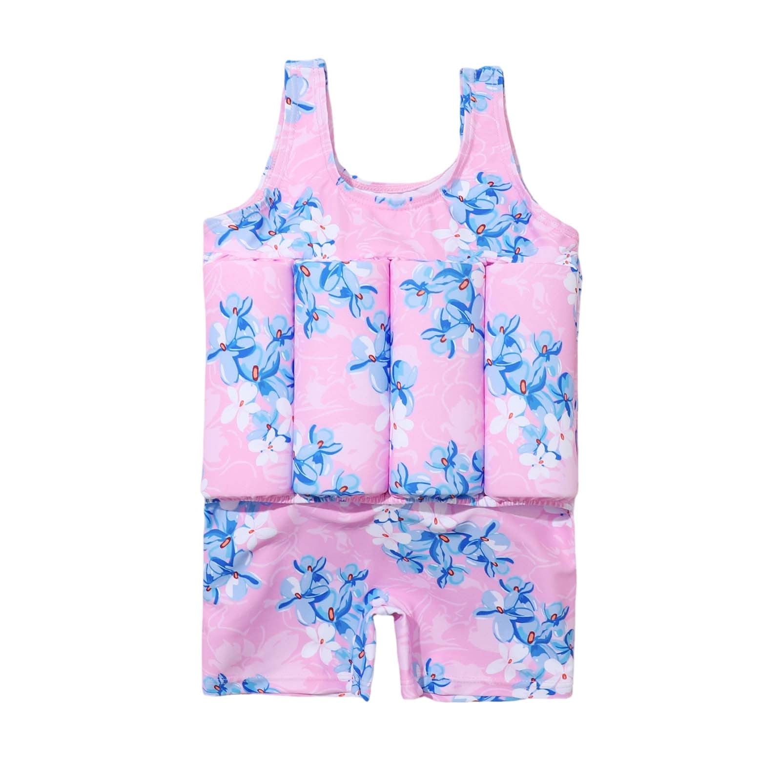 Girls Floatation Swimsuit Buoyancy Float Suit One Piece Floating ...