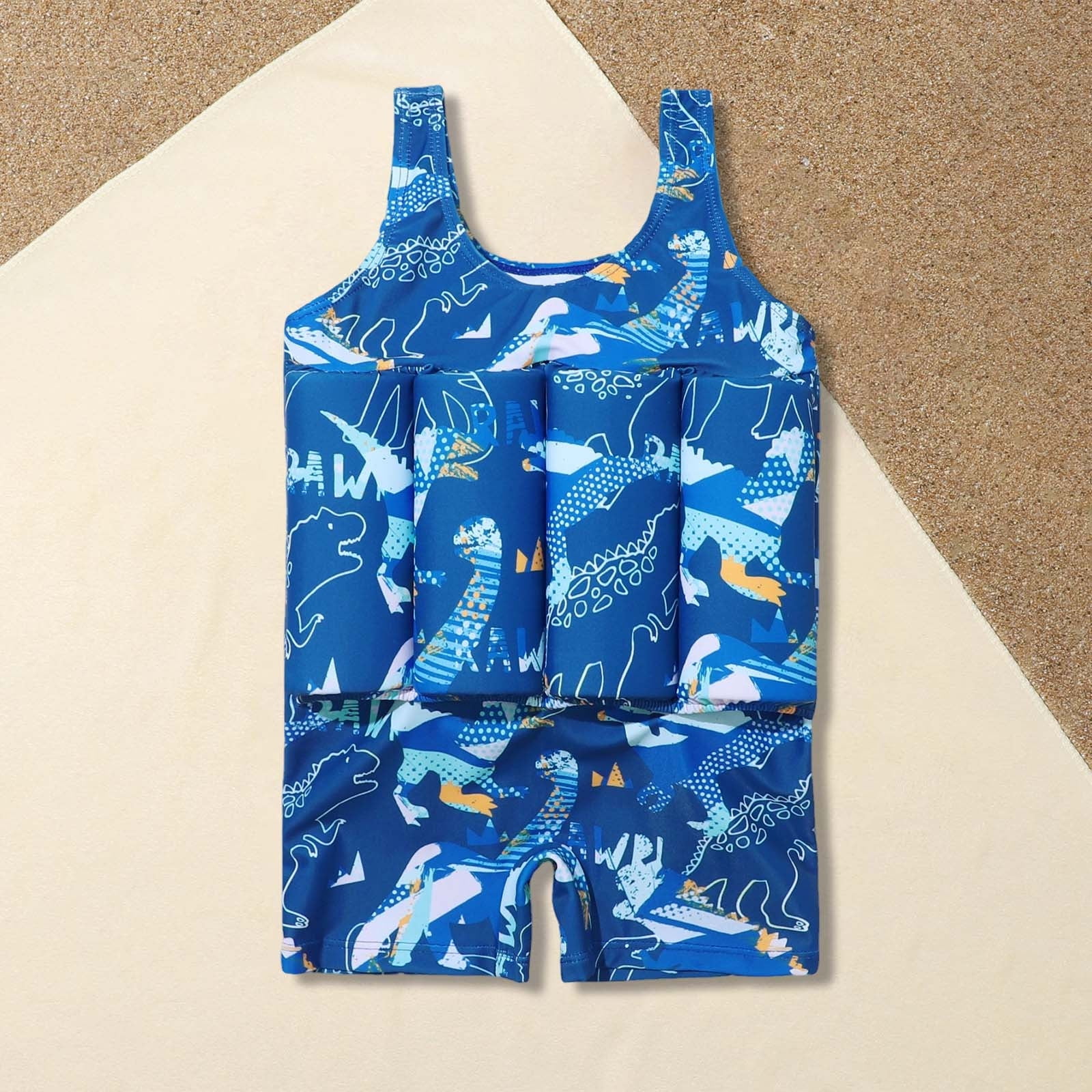 Girls Floatation Swimsuit Buoyancy Float Suit One Piece Floating ...