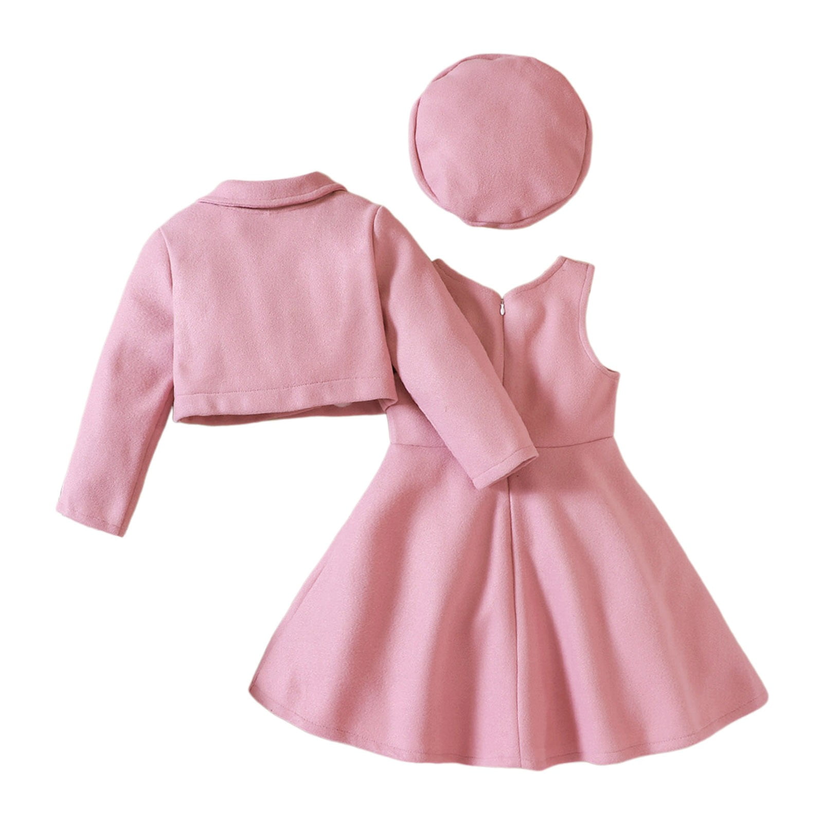 Girls Floral Dress Set with Cape and Hat for Birthday Party Graduation ...