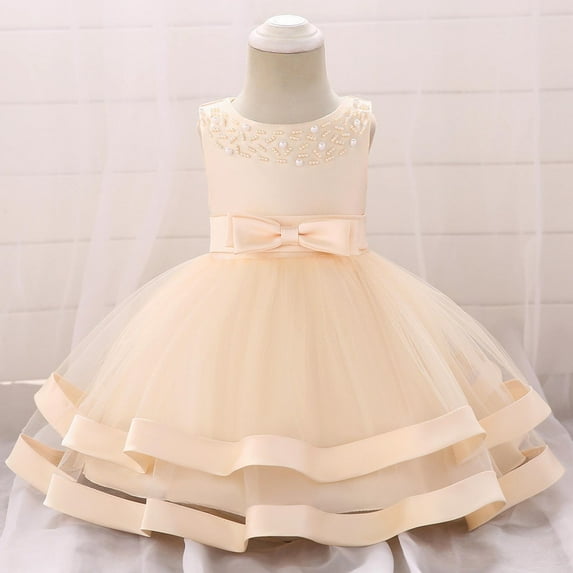 Girls Formal Dress Rose Gold Dress Girls Tulle Dress Tea Party Dresses ...