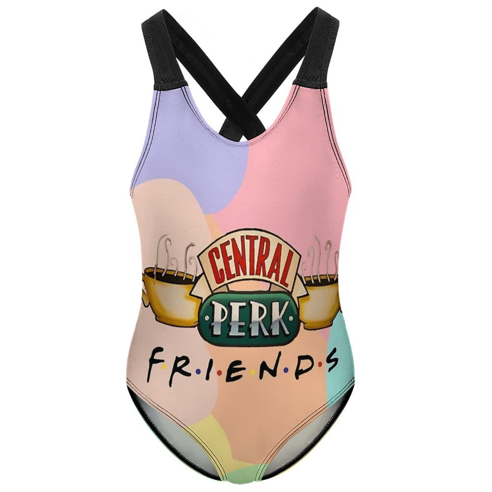 Girls Friend TV Show One Piece Swimsuits Bathing Suits Cross Back ...