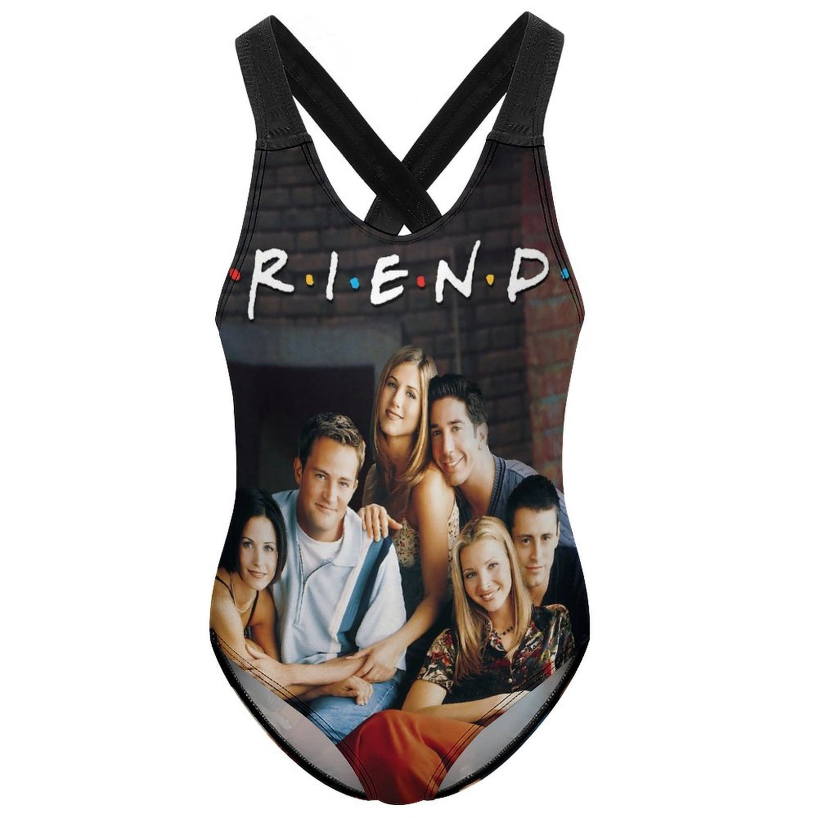 Girls Friend TV Show One Piece Swimsuits Bathing Suits Cross Back ...
