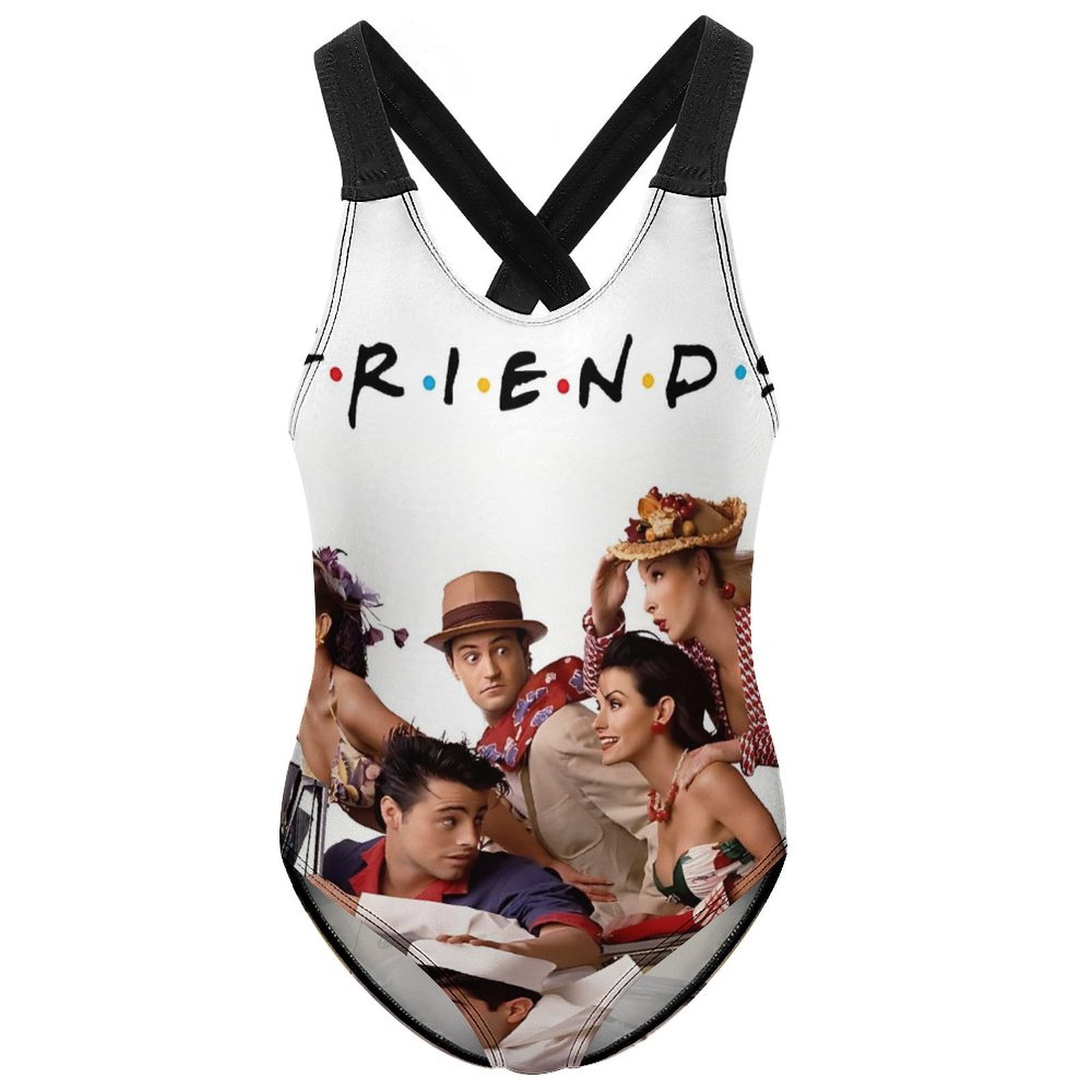 Girls Friend TV Show One Piece Swimsuits Bathing Suits Cross Back ...