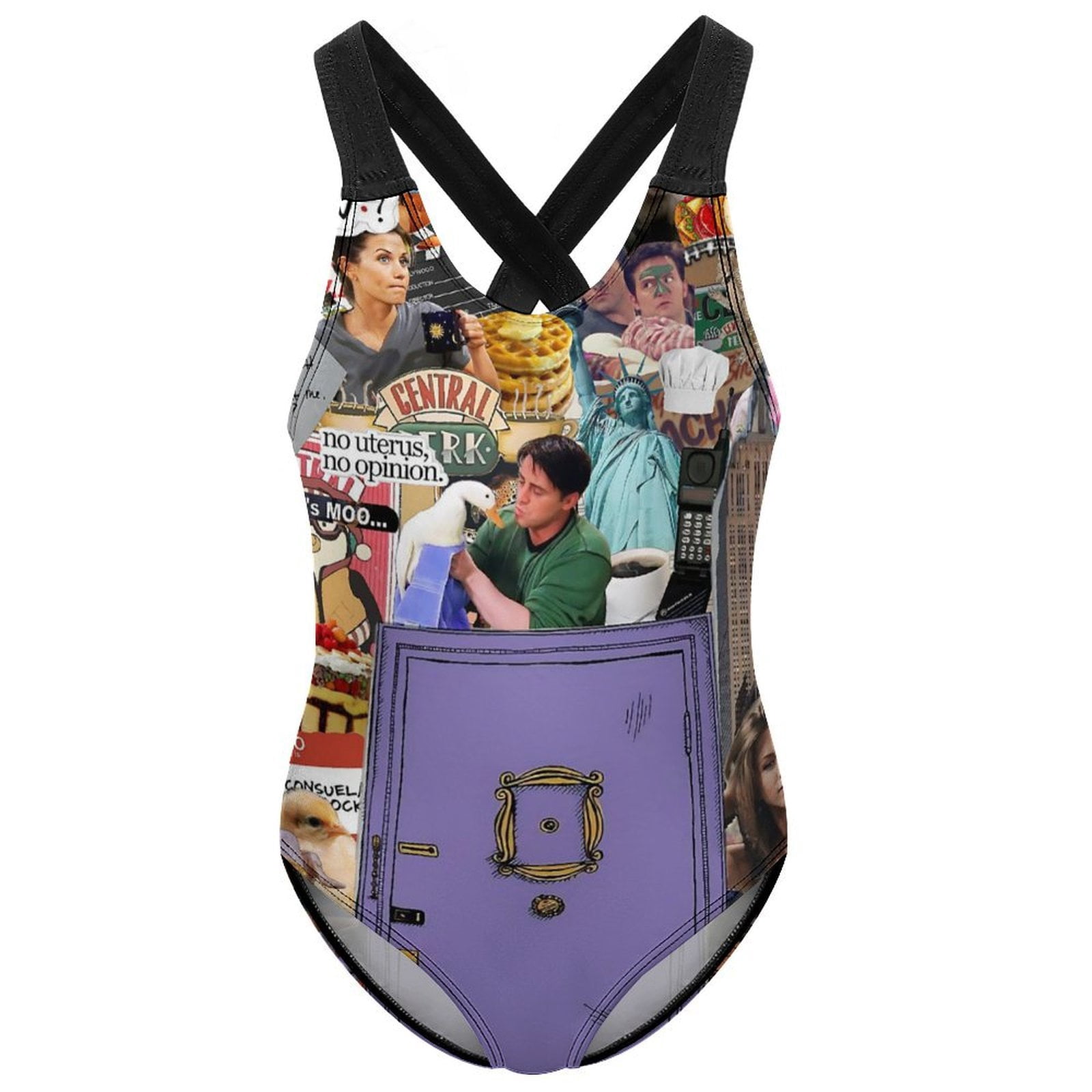 Girls Friend TV Show One Piece Swimsuits Bathing Suits Cross Back ...