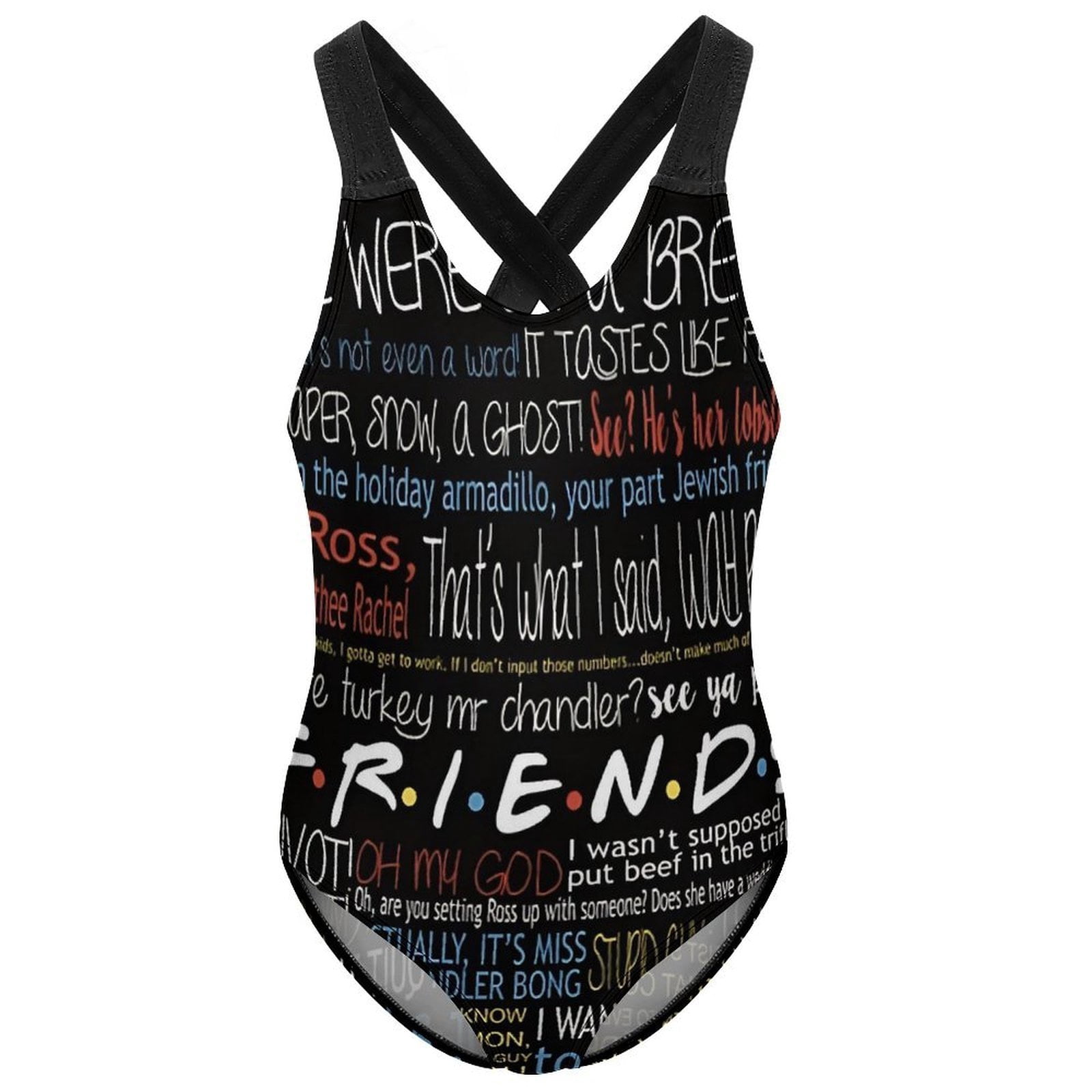 Girls Friend TV Show One Piece Swimsuits Bathing Suits Cross Back ...