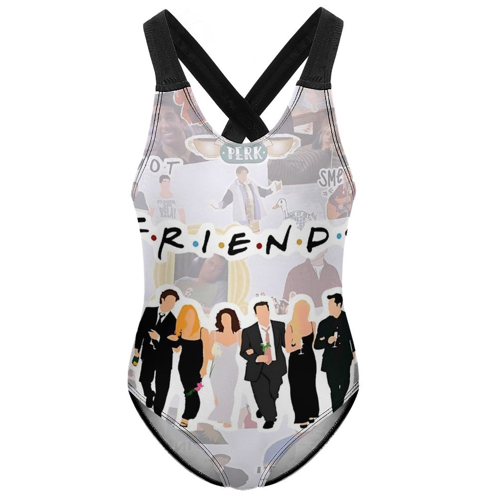 Girls Friend TV Show One Piece Swimsuits Bathing Suits Cross Back ...