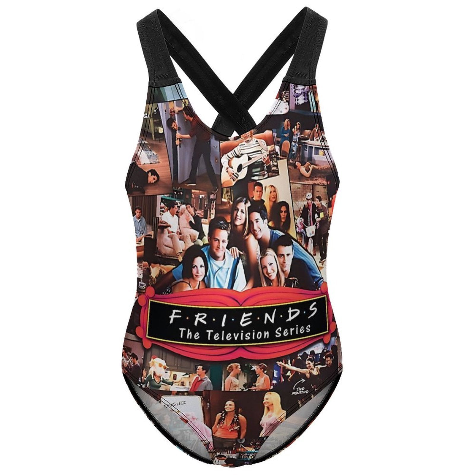 Girls Friend TV Show One Piece Swimsuits Bathing Suits Cross Back ...