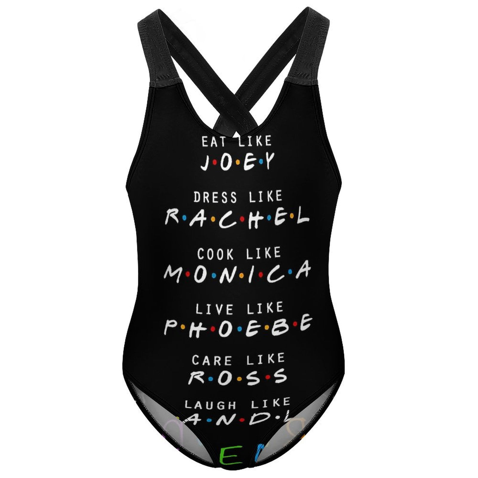 Girls Friend TV Show One Piece Swimsuits Bathing Suits Cross Back ...